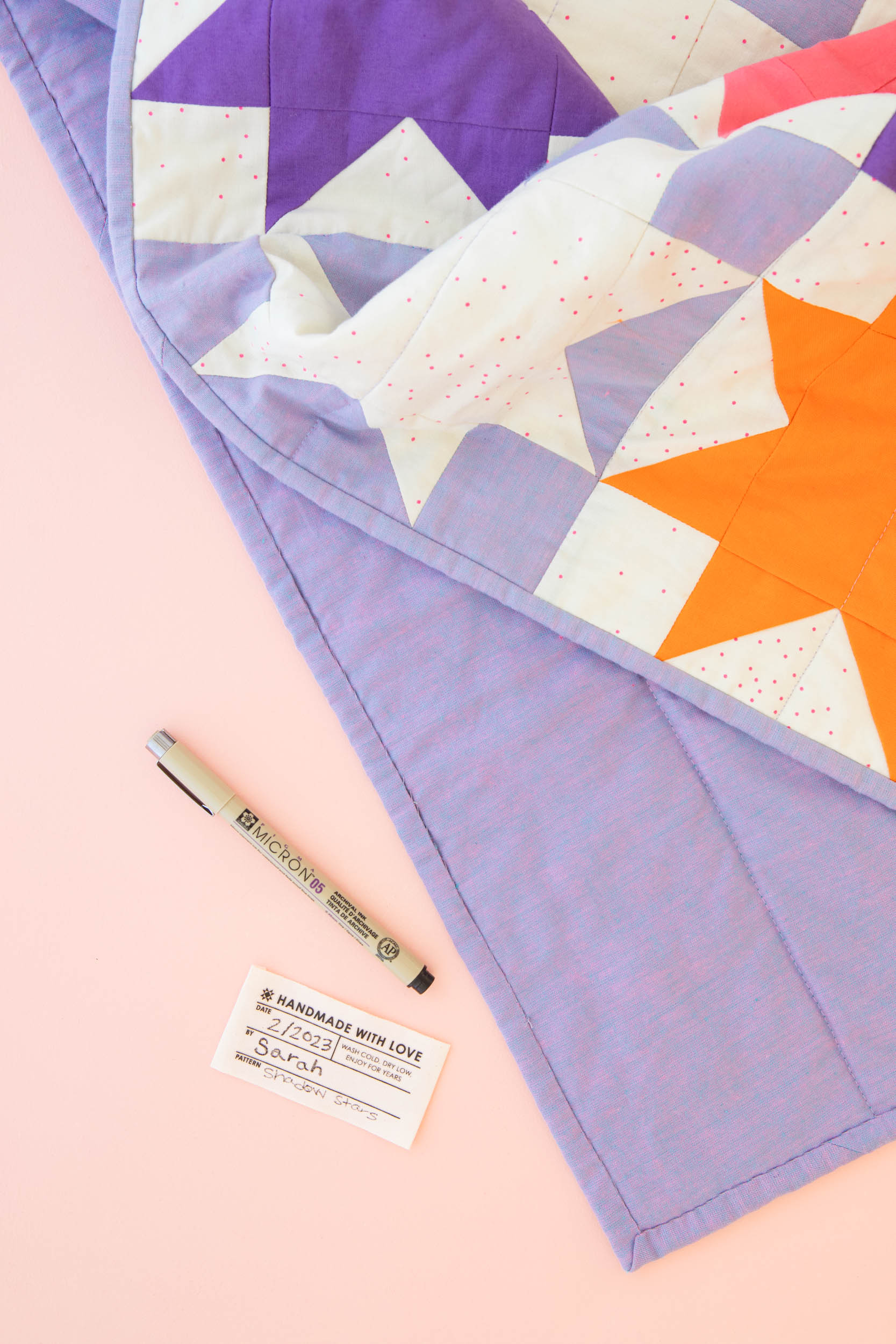 How to Label Your Quilts - Sarah Hearts